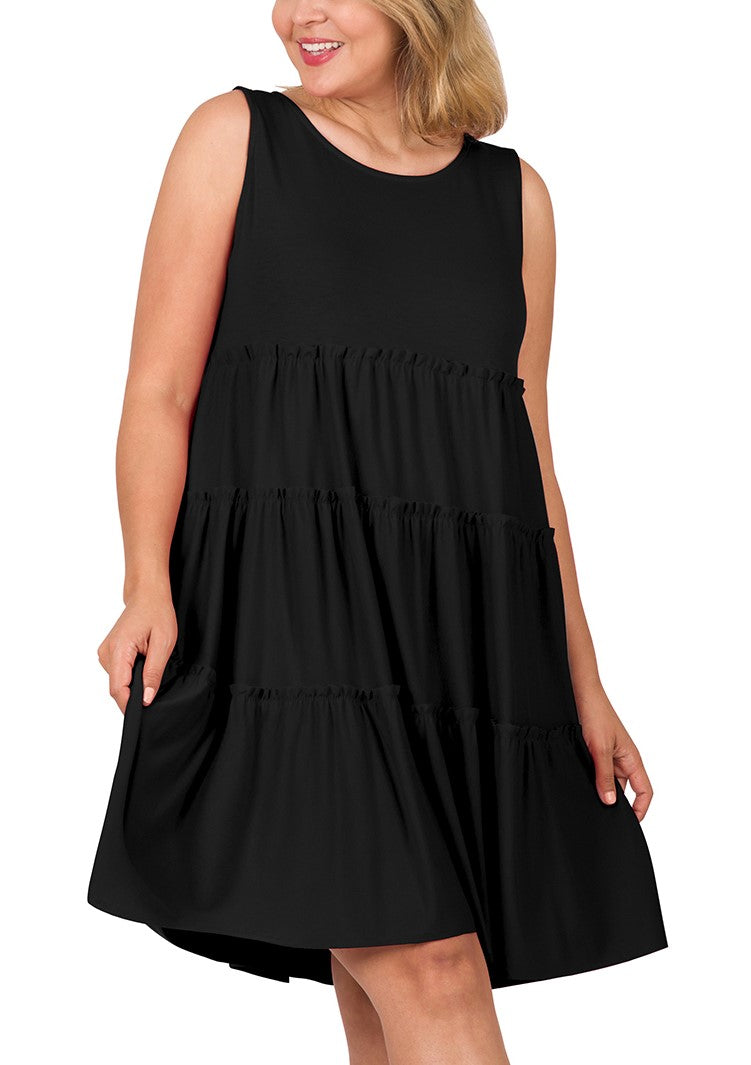 Tiered Dress- Curvy – Posh Couture Co